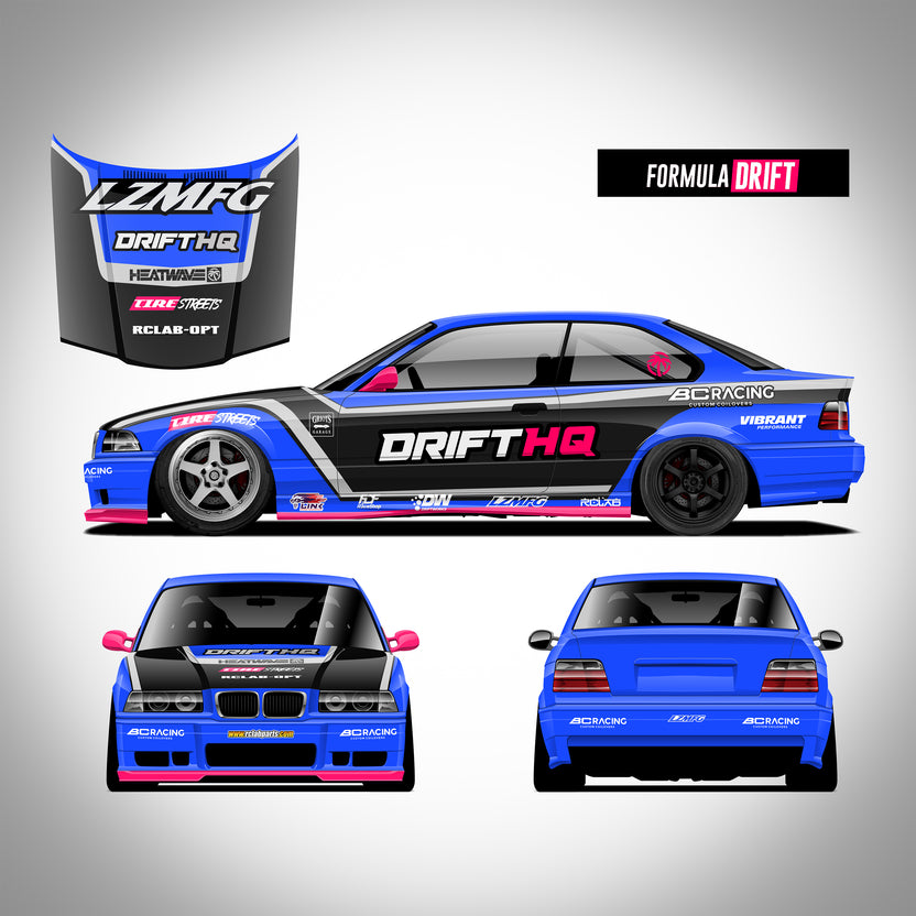 Pre-Cut RC Drift Decal Set Livery High Quality 1/10 Scale Models ...